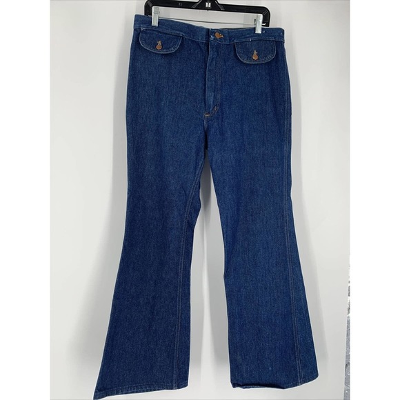 Wrangler | Jeans | Vtg Rare 97s 80s Wrangler Misses Wide Leg Flare Bell Bottom 36x32 Denim Jeans ...